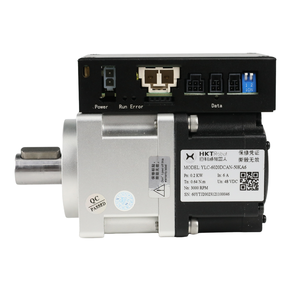 200W AGV Integrated Servo Motor with 0.64N_m Torque & 6A Rated Currents – AGV Motor